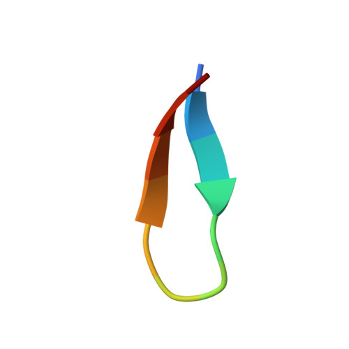 RCSB PDB - 1LE0: NMR structure of Tryptophan Zipper 1: a stable ...