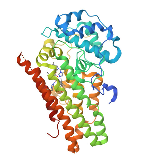 RCSB PDB - 7M7D: Crystal structure of the indoleamine 2,3-dioxygenagse ...