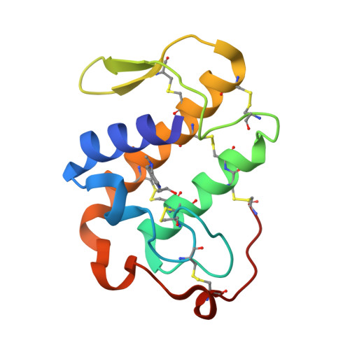 RCSB PDB - 4QGD: Crystal Structure of the Complex of Phospholipase A2 ...